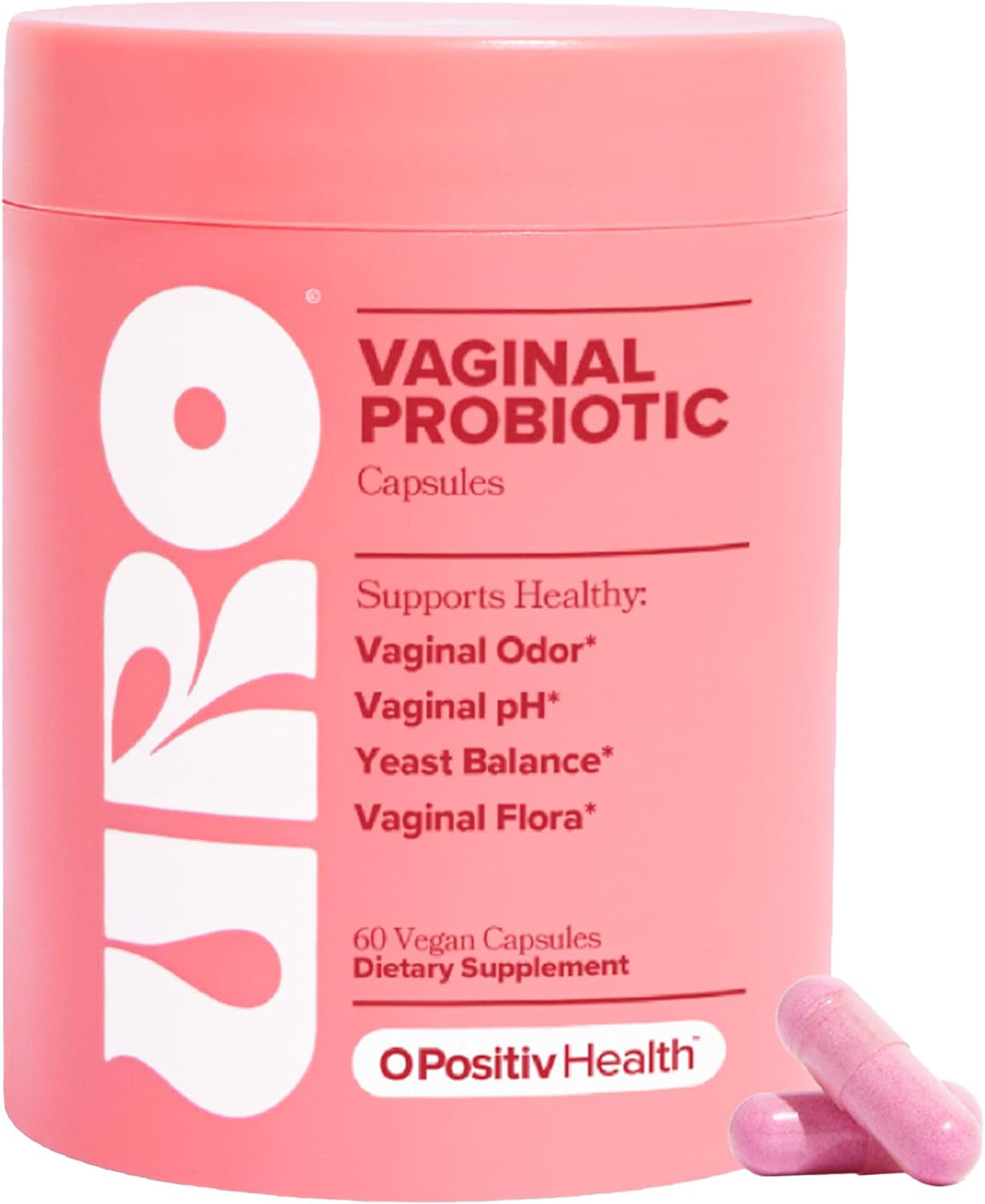 URO Vaginal Probiotics for Women Ph Balance with Prebiotics & Lactobac