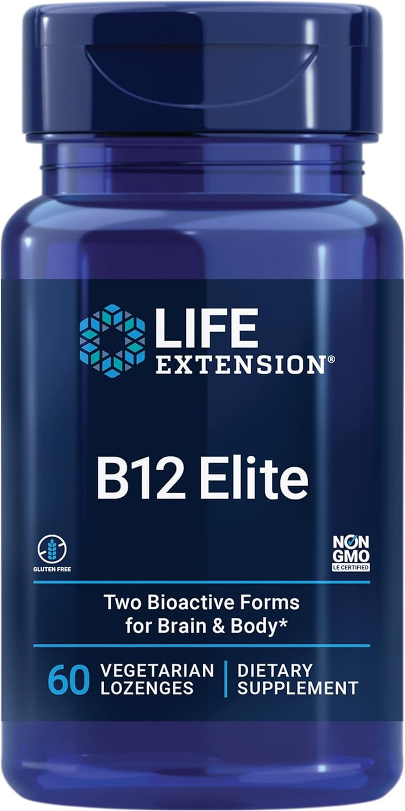 Life Extension Magnesium Caps 500Mg Heart Health, B12 Elite Brain Heal